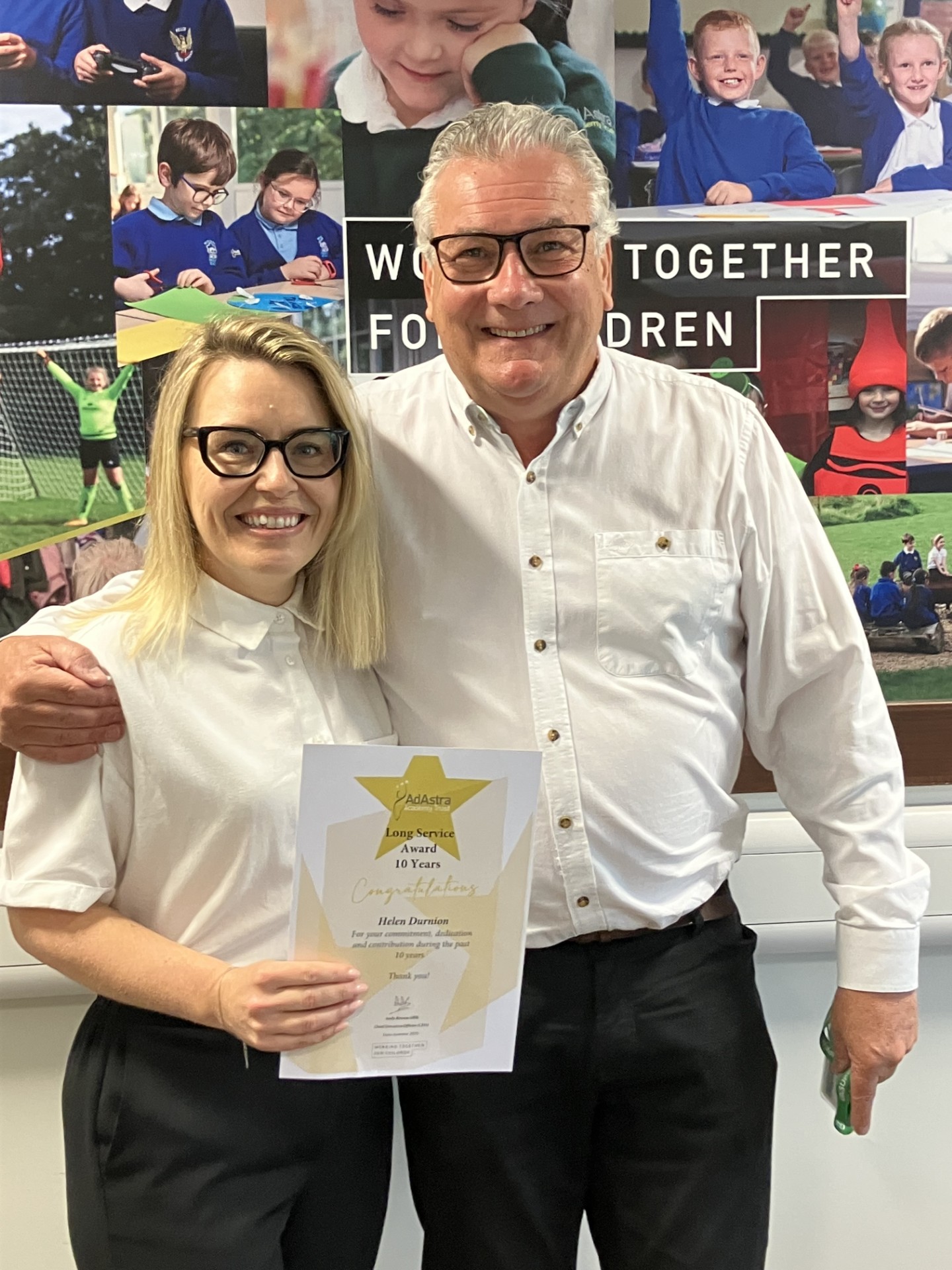 School staff recognised for almost 1000 years’ service - Deaf Hill ...